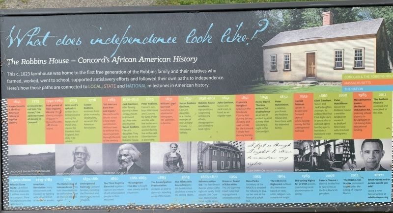 The Robbins House Historical Marker