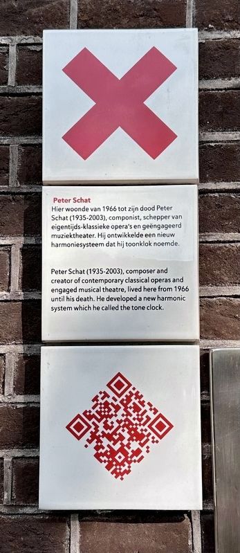 Peter Schat Historical Marker