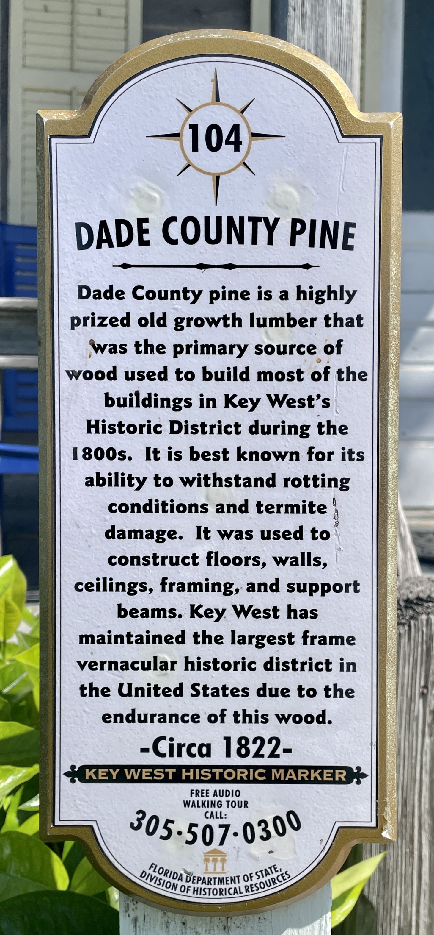 Photo: Dade County Line Marker