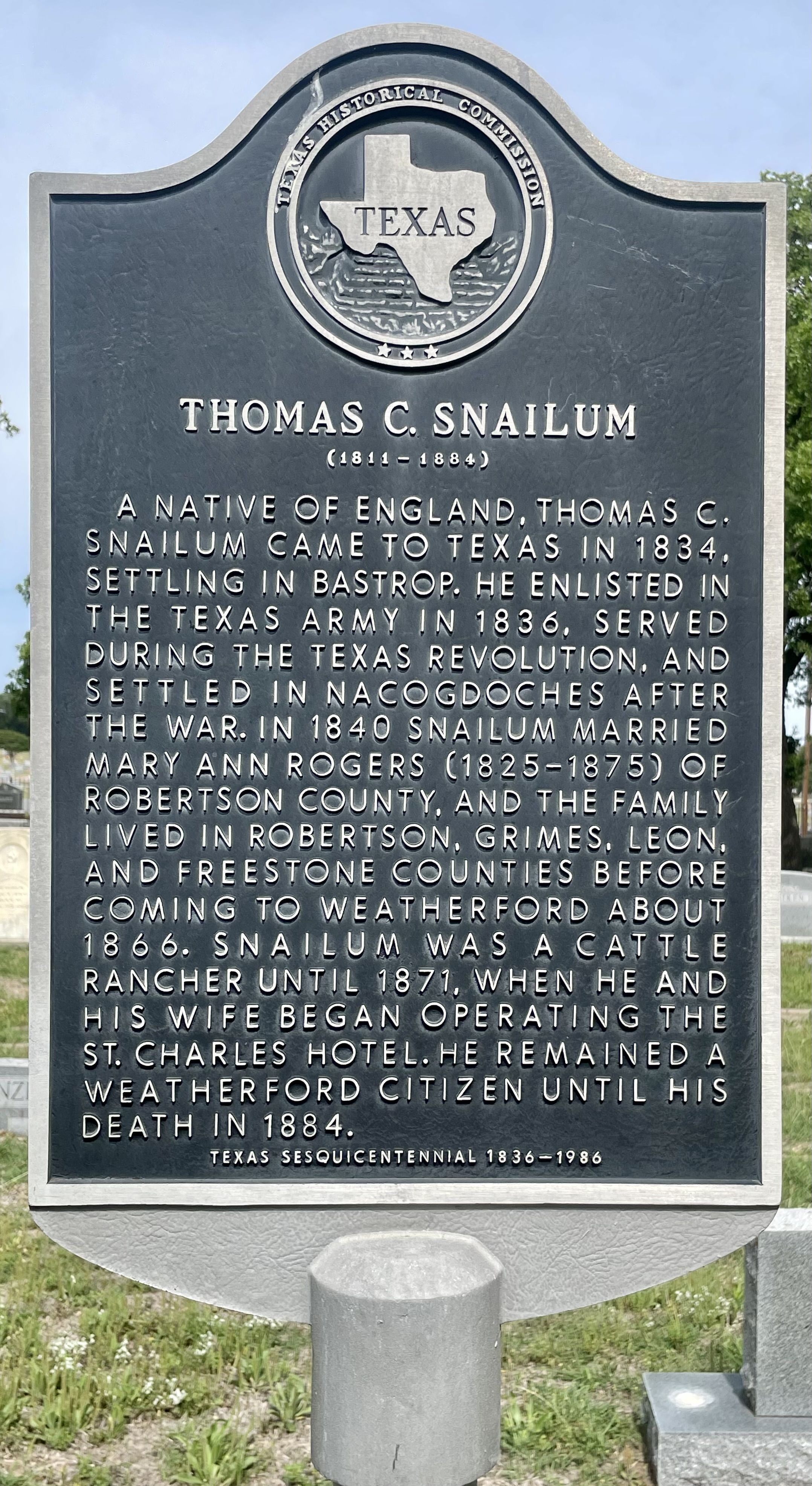 Photo: Thomas C. Snailum Marker