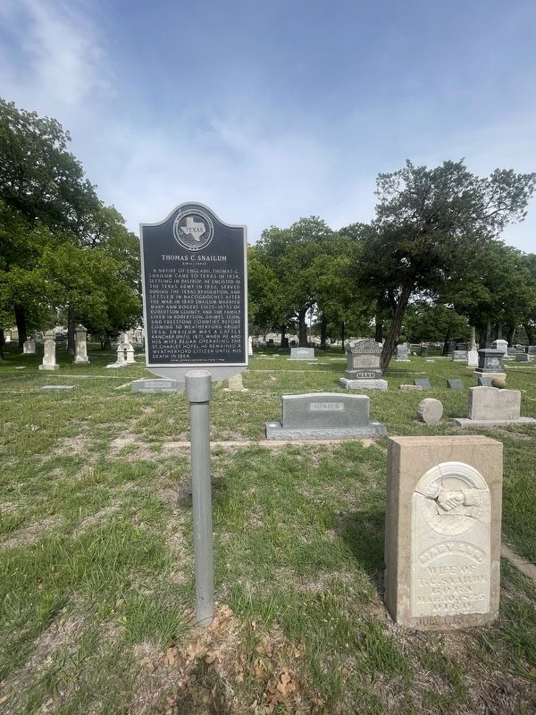 Thomas C. Snailum Historical Marker