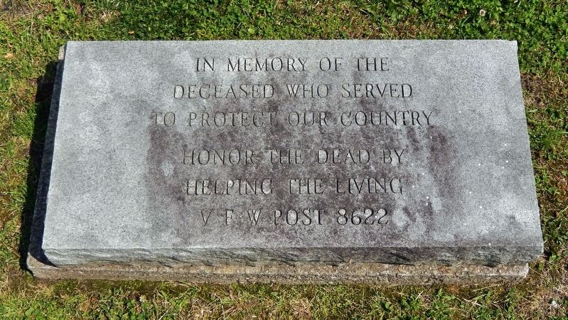 In Memory of the Deceased Who Served to Protect Our Country, a War Memorial