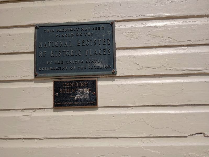 Bath Township Hall / Bath Center Cemetery Historical Marker