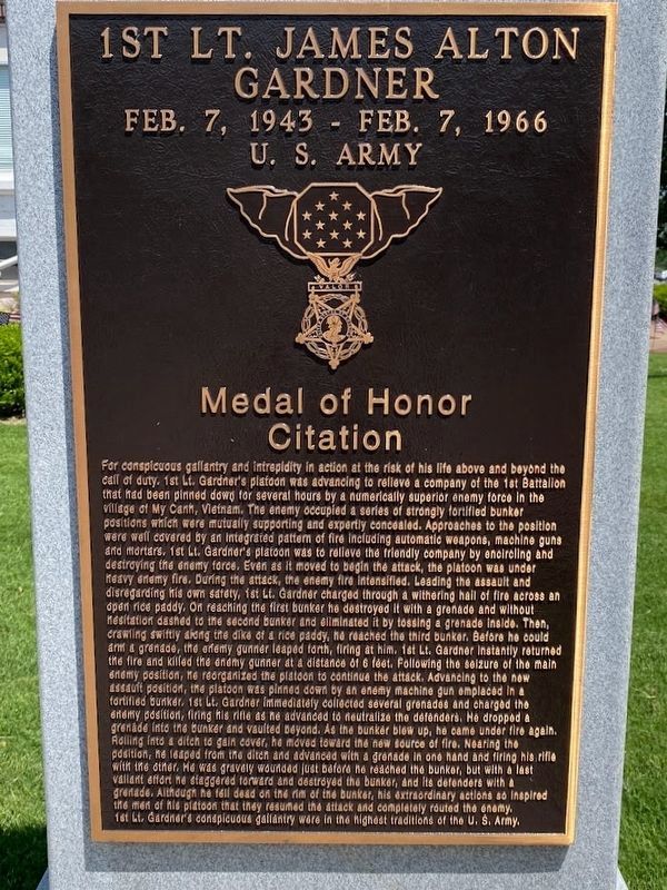 1st Lt. James Alton Gardner, a War Memorial