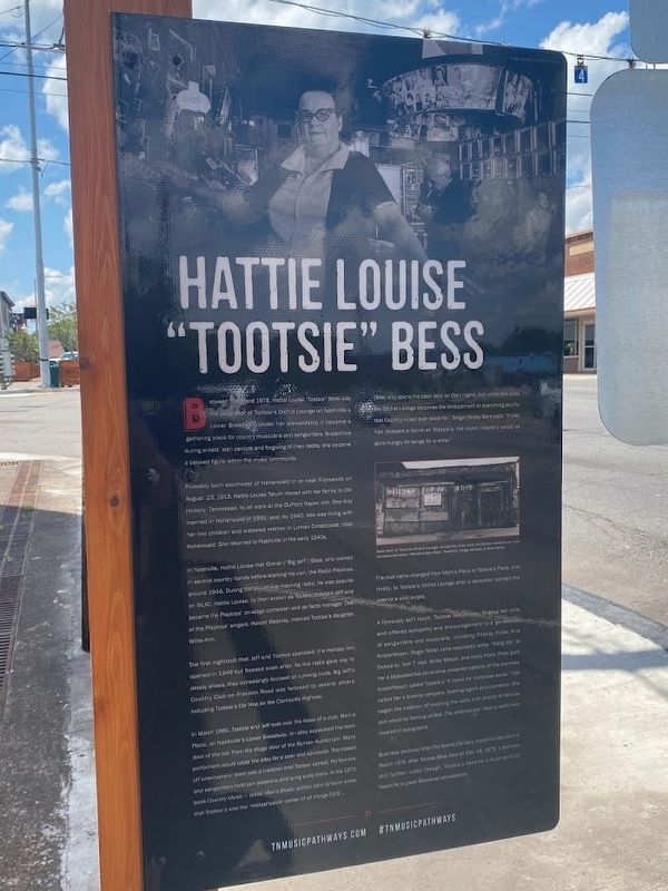 Hattie Louise "Tootsie" Bess Historical Marker