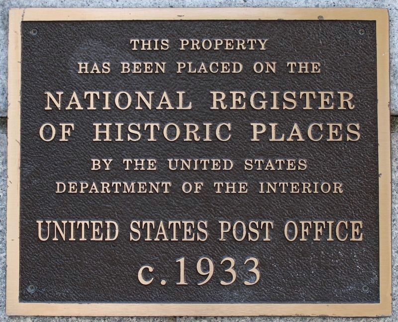 United States Post Office Historical Marker