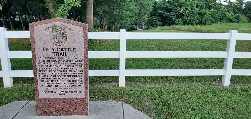 Old Cattle Trail Historical Marker