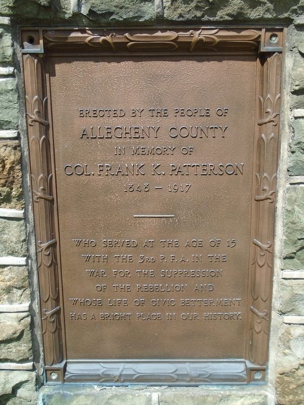 Col. Frank K. Patterson, a War Memorial