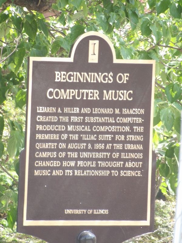 Beginnings of Computer Music Historical Marker