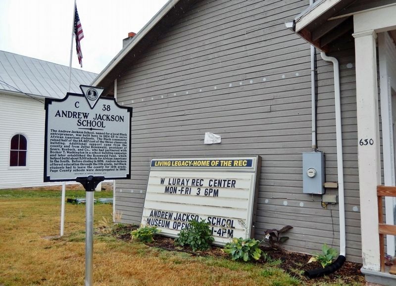Andrew Jackson School Historical Marker