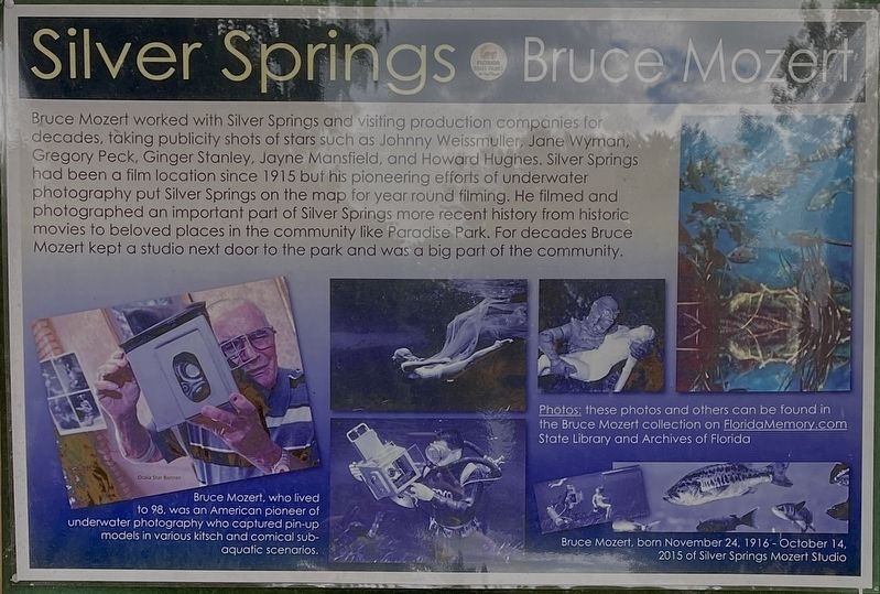 Bruce Mozert Historical Marker