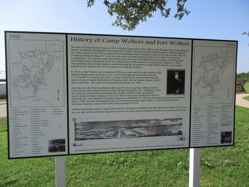 Fort Wolters Historical Marker