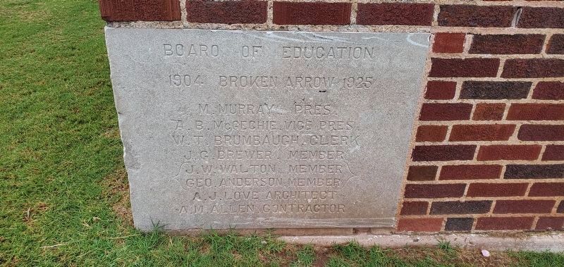 First Broken Arrow Public School Historical Marker