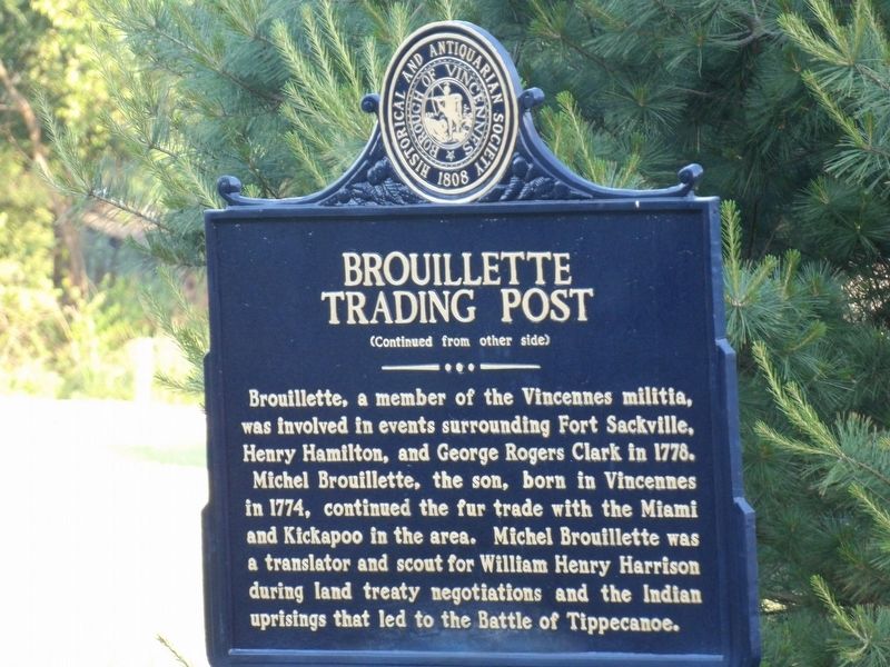 Brouillette Trading Post Historical Marker