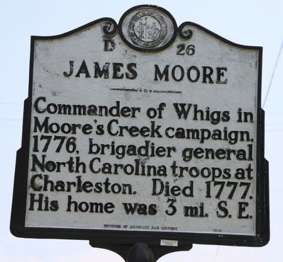 James Moore Historical Marker