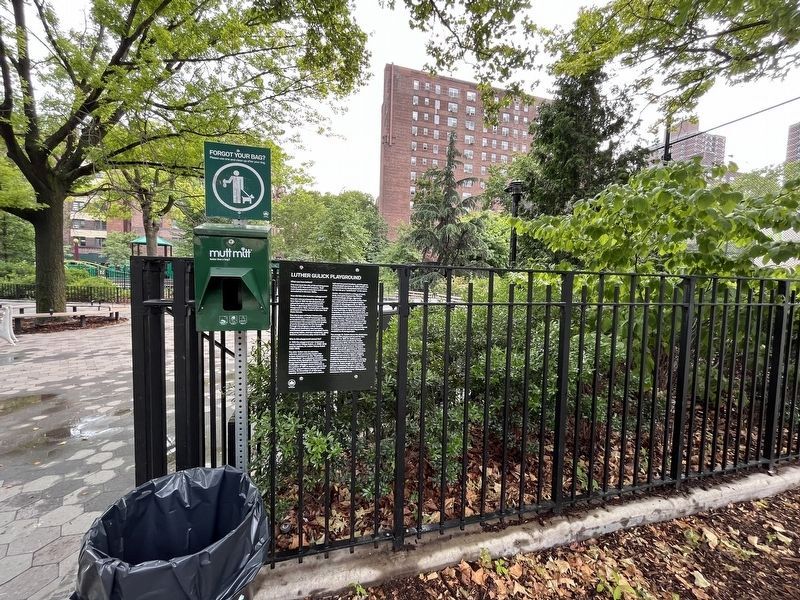 Luther Gulick Playground Historical Marker