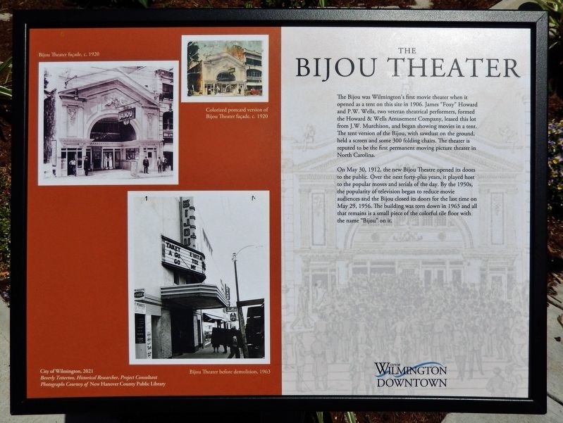 The Bijou Theater Historical Marker