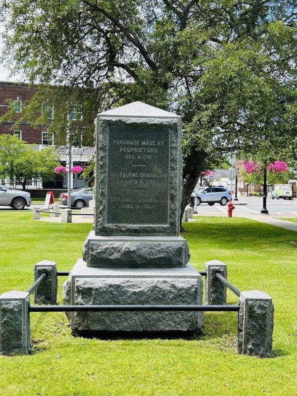 Sherburne - Early Settlers Historical Marker