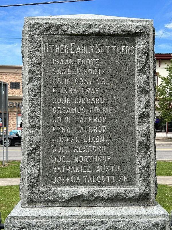 Sherburne - Early Settlers Historical Marker
