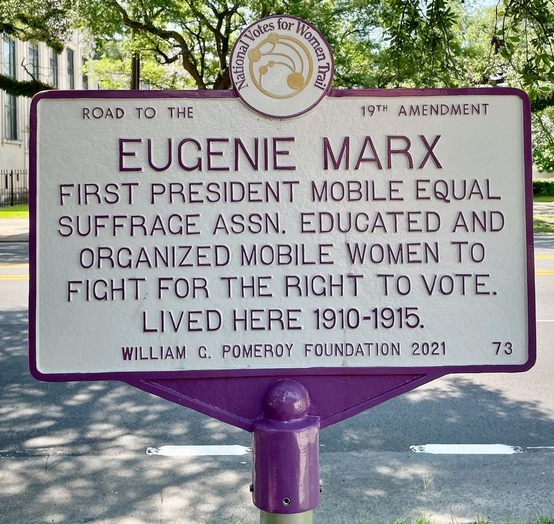 Eugenie Marx Historical Marker