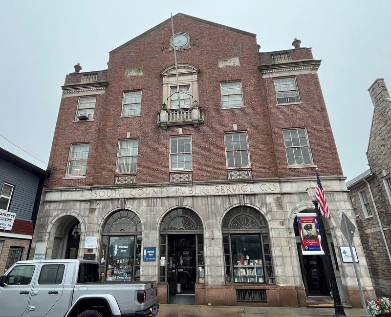 South County Public Service Co. Building Historical Marker