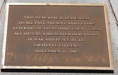Edgecombe County Veterans Memorial, a War Memorial