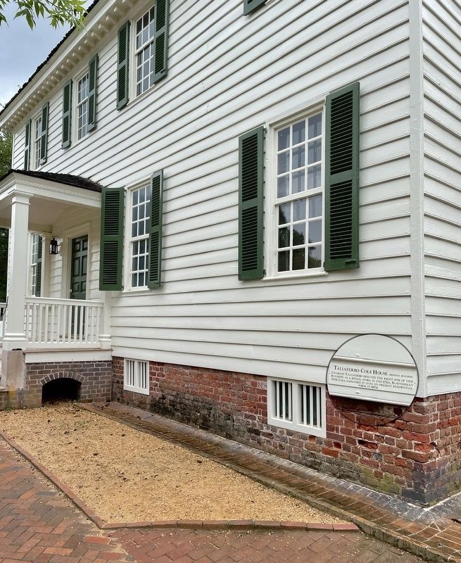Taliaferro-Cole House Historical Marker
