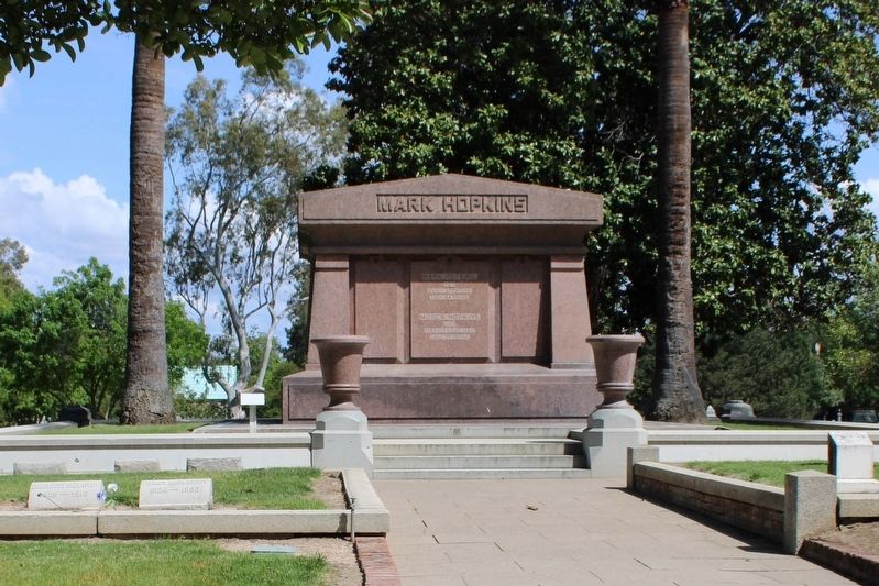 Mark Hopkins Monument Historical Marker