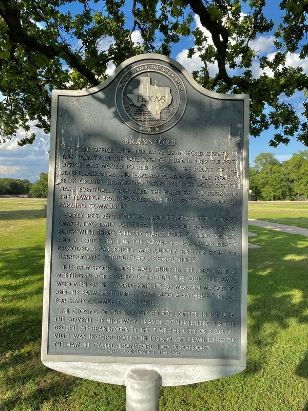 Bransford Historical Marker