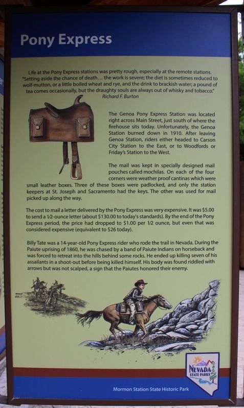 Mormon Station State Historic Park Historical Marker
