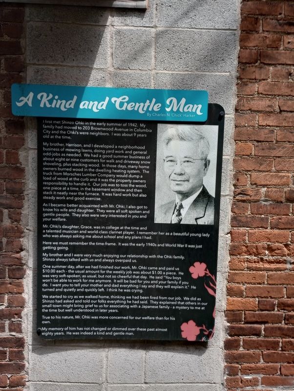 A Kind and Gentle Man Historical Marker