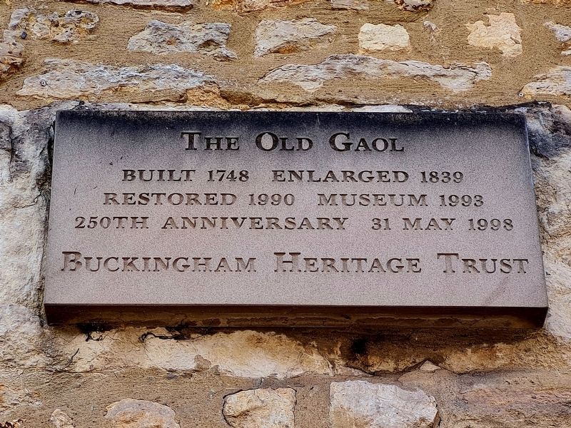 The Old Gaol Historical Marker