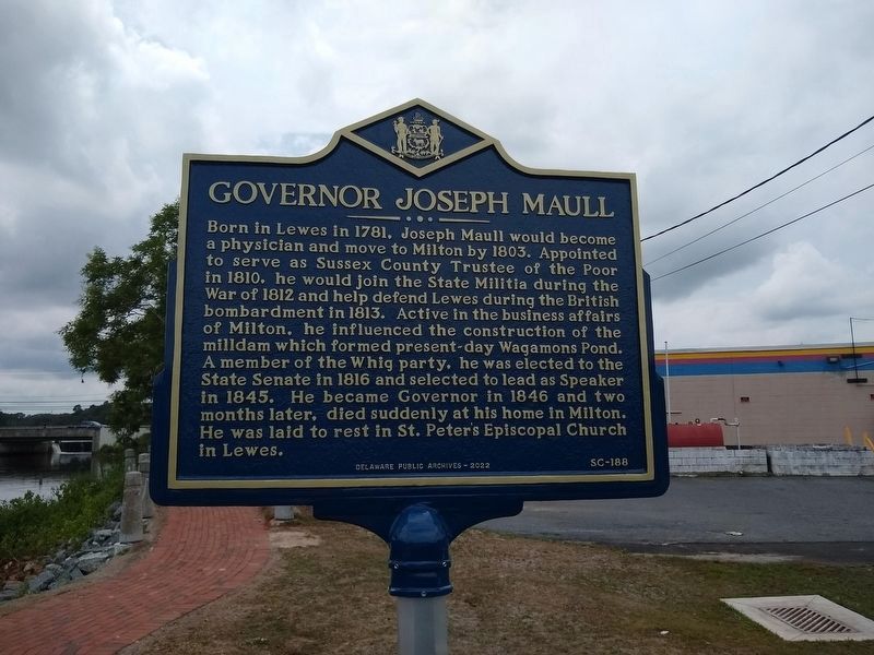 Governor Joseph Maull Historical Marker