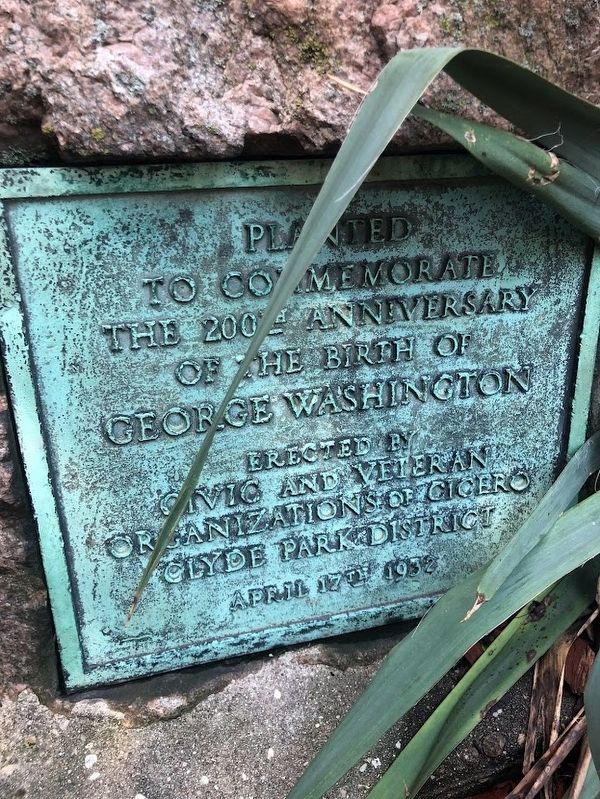 George Washington 200th Anniversary Historical Marker