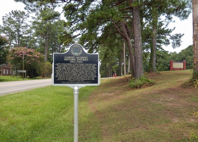 Camden Academy Historic District Historical Marker