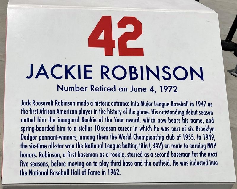 Jackie Robinson Historical Marker