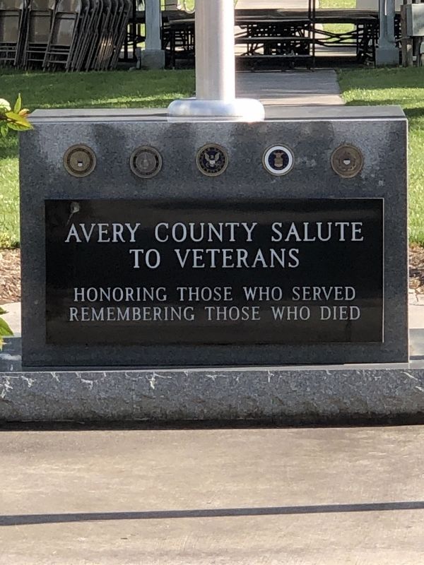 Avery County Salute to Veterans, a War Memorial