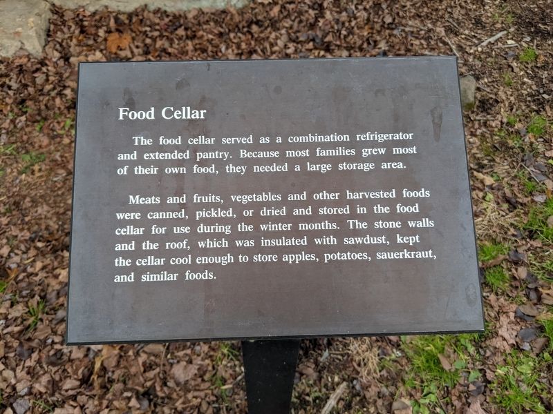 Food Cellar Historical Marker