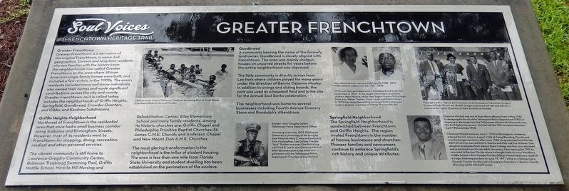 Greater Frenchtown Historical Marker