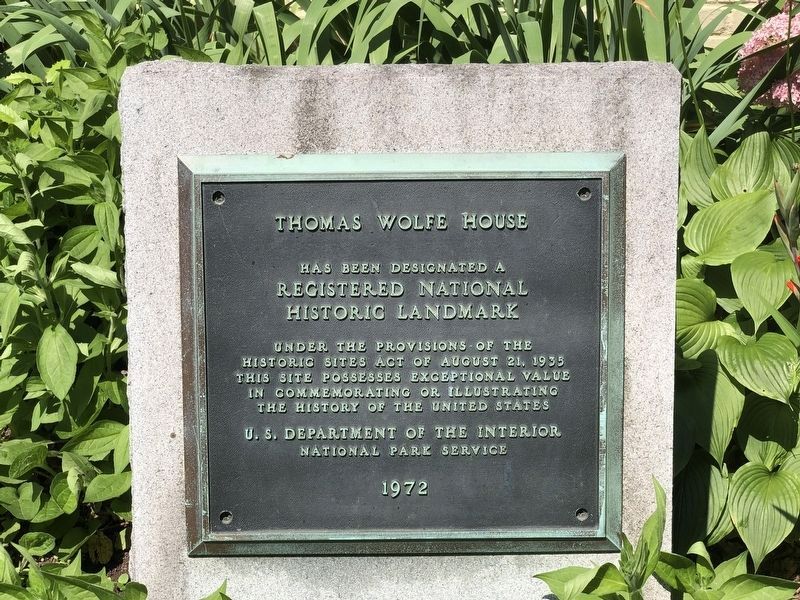 Thomas Wolfe Memorial Historical Marker