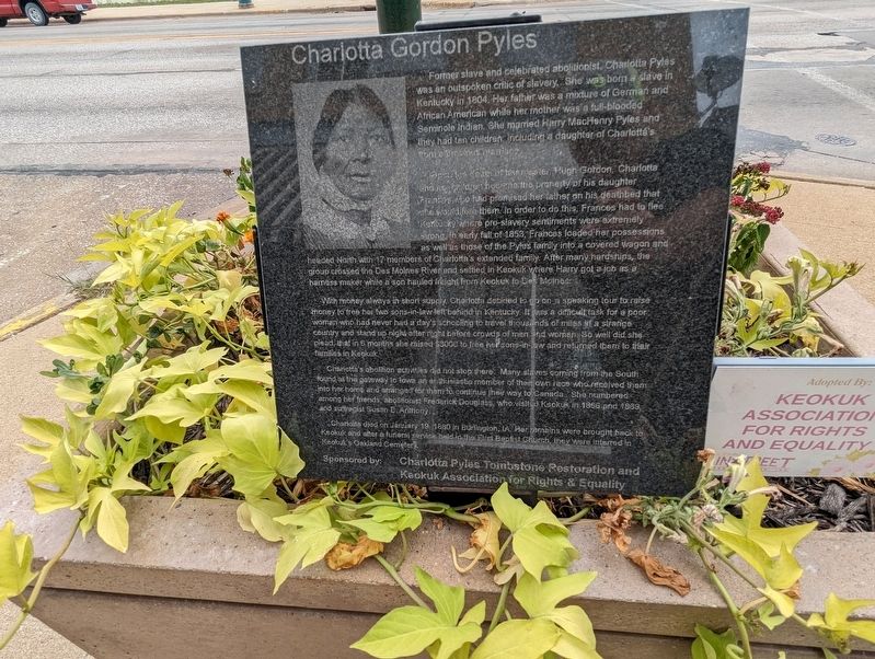 Charlotta Gordon Pyles Historical Marker