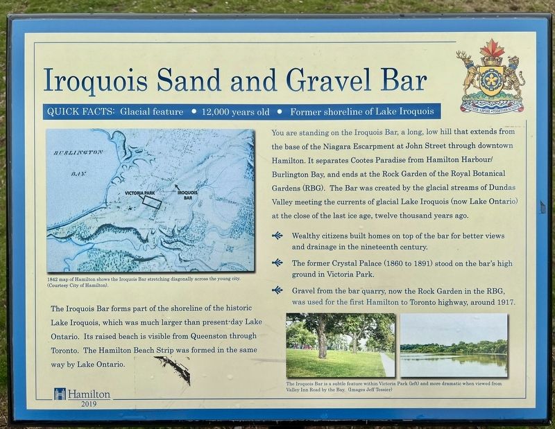 Iroquois Sand and Gravel Bar Historical Marker