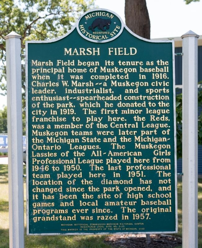 Marsh Field Historical Marker