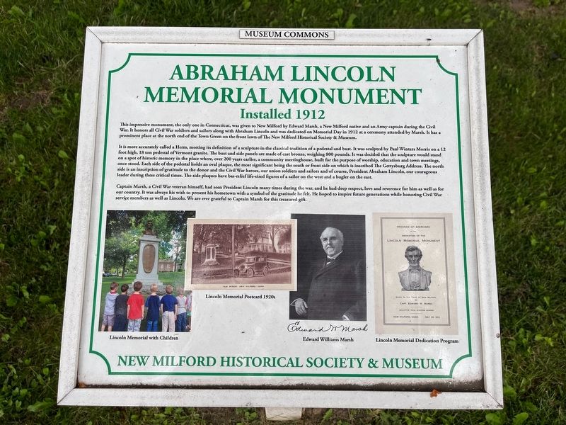 Abraham Lincoln Memorial Monument Historical Marker