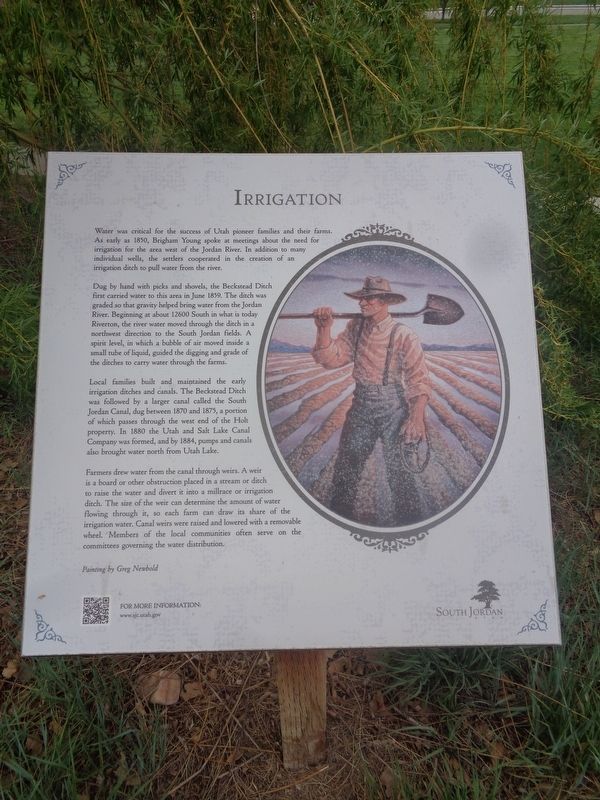 Irrigation Historical Marker