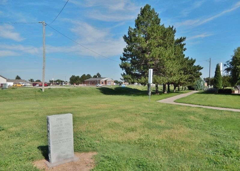 Crossing of Santa Fe Trail Historical Marker