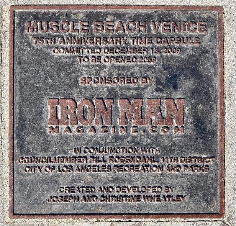 Muscle Beach Venice Historical Marker