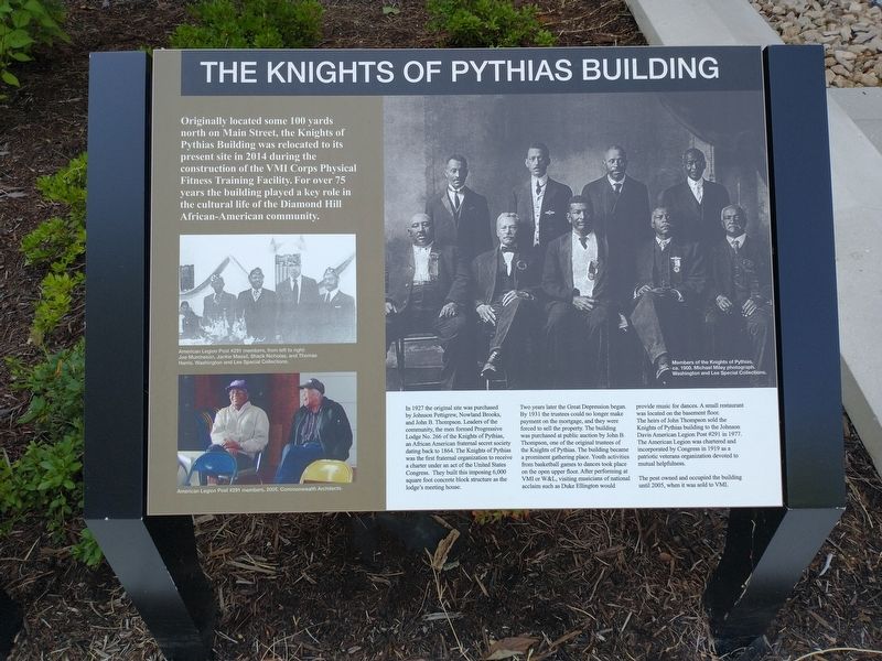 The Knights of Pythias Building Historical Marker