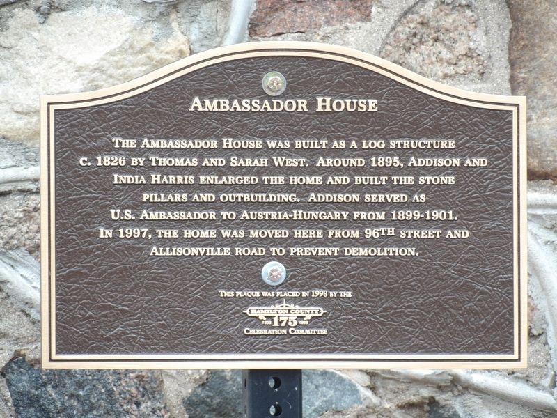 Ambassador House Historical Marker