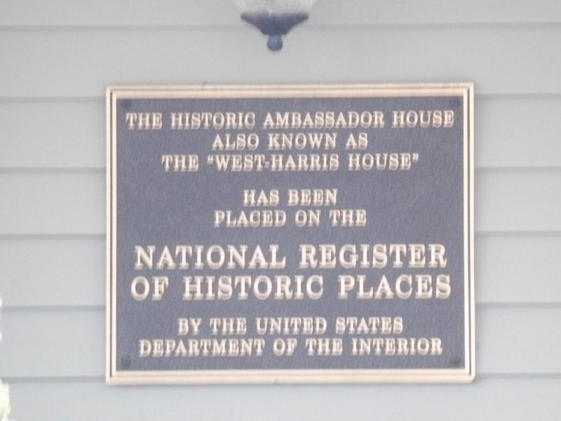 Ambassador House Historical Marker